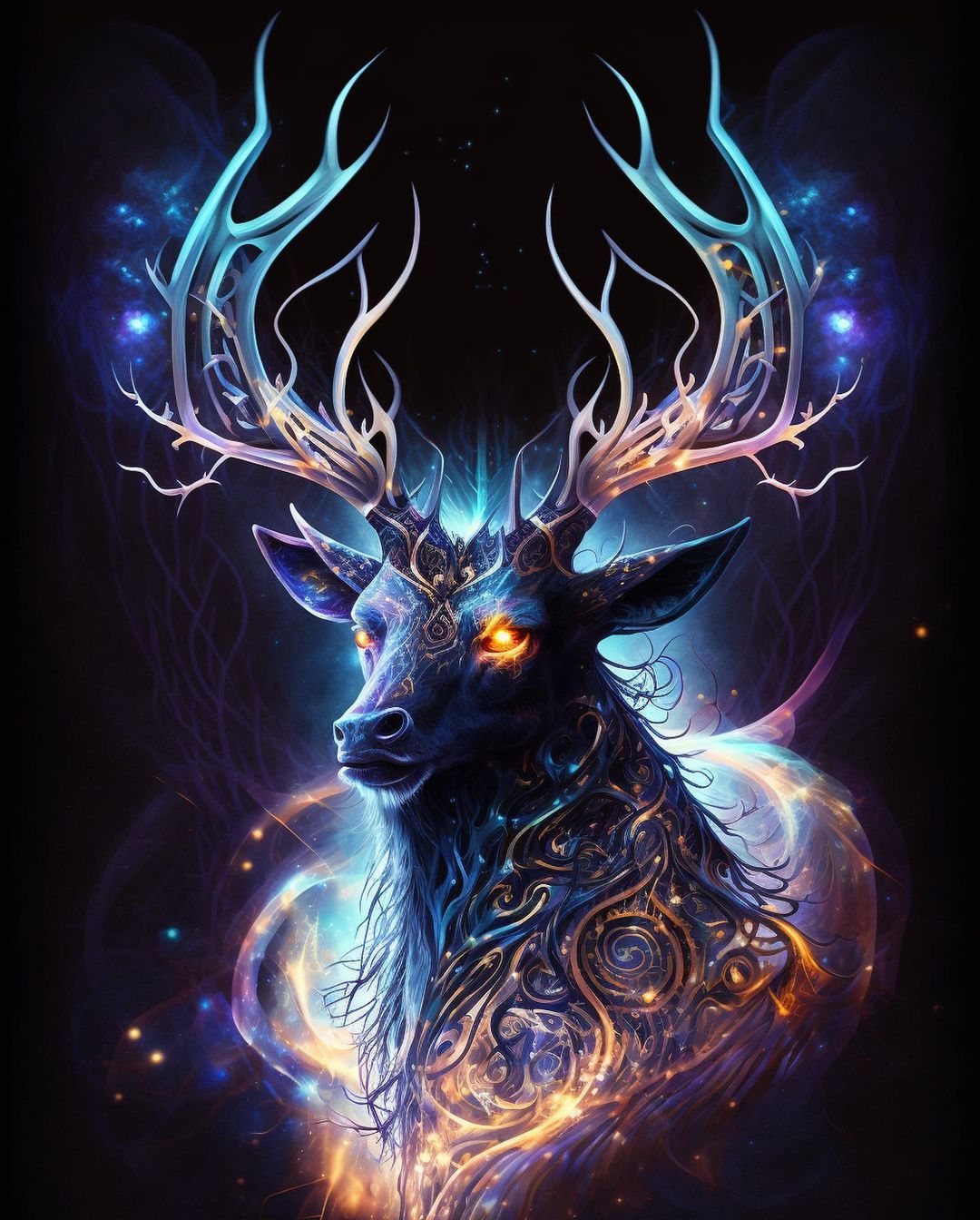 aicharactersart@instagram on Pinno: Cosmic Energy Creatures - Lion ...