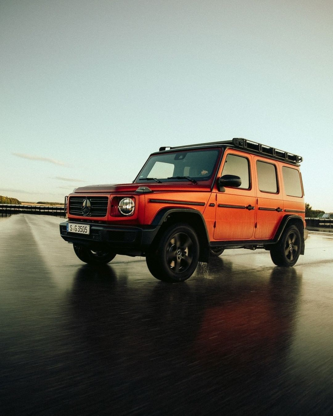 mercedesbenz@instagram on Pinno: The G-Class in copper orange magno is ...