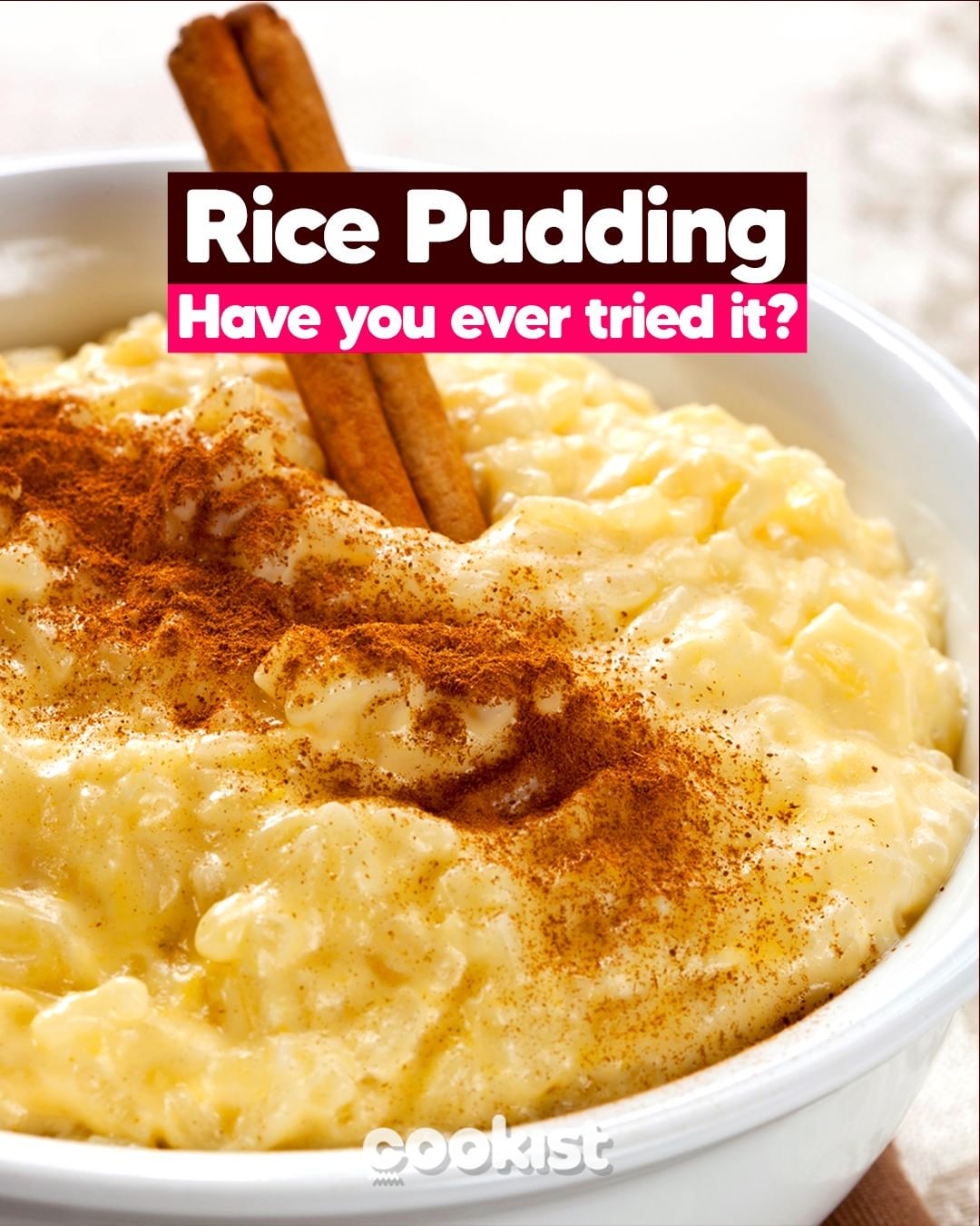 cookistwow@instagram on Pinno: Hearty and cozy, 𝒓𝒊𝒄𝒆 𝒑𝒖𝒅𝒅𝒊𝒏𝒈 is a flavo...