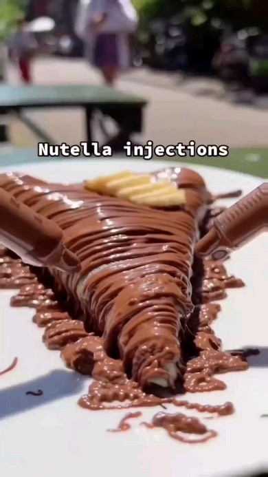 foodini._@instagram on Pinno: Nutella injections 😍🍫 Follow :@foodini....