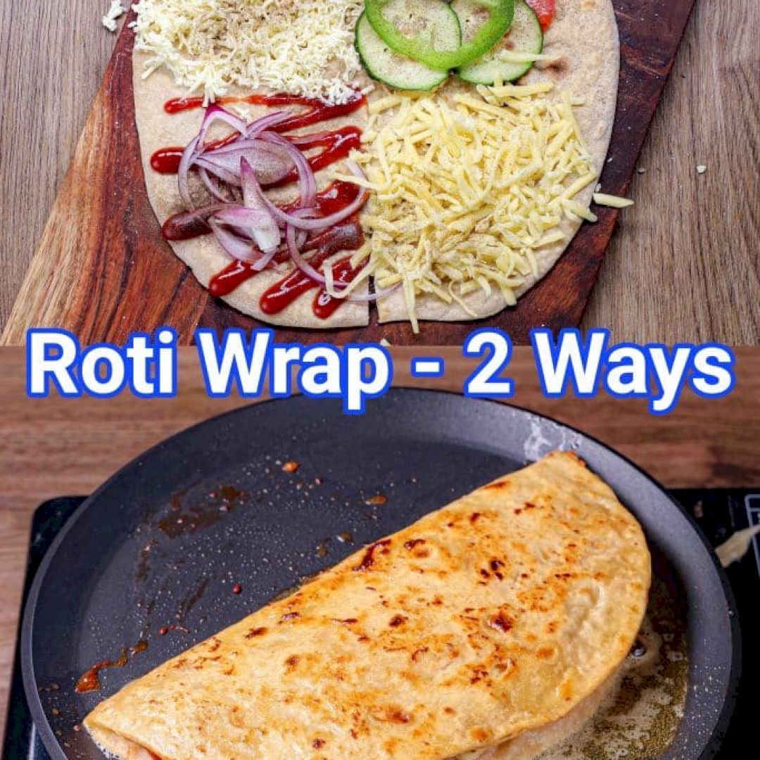 hebbars.kitchen@instagram on Pinno: Roti Wrap Recipe 2 Ways full recipe ...
