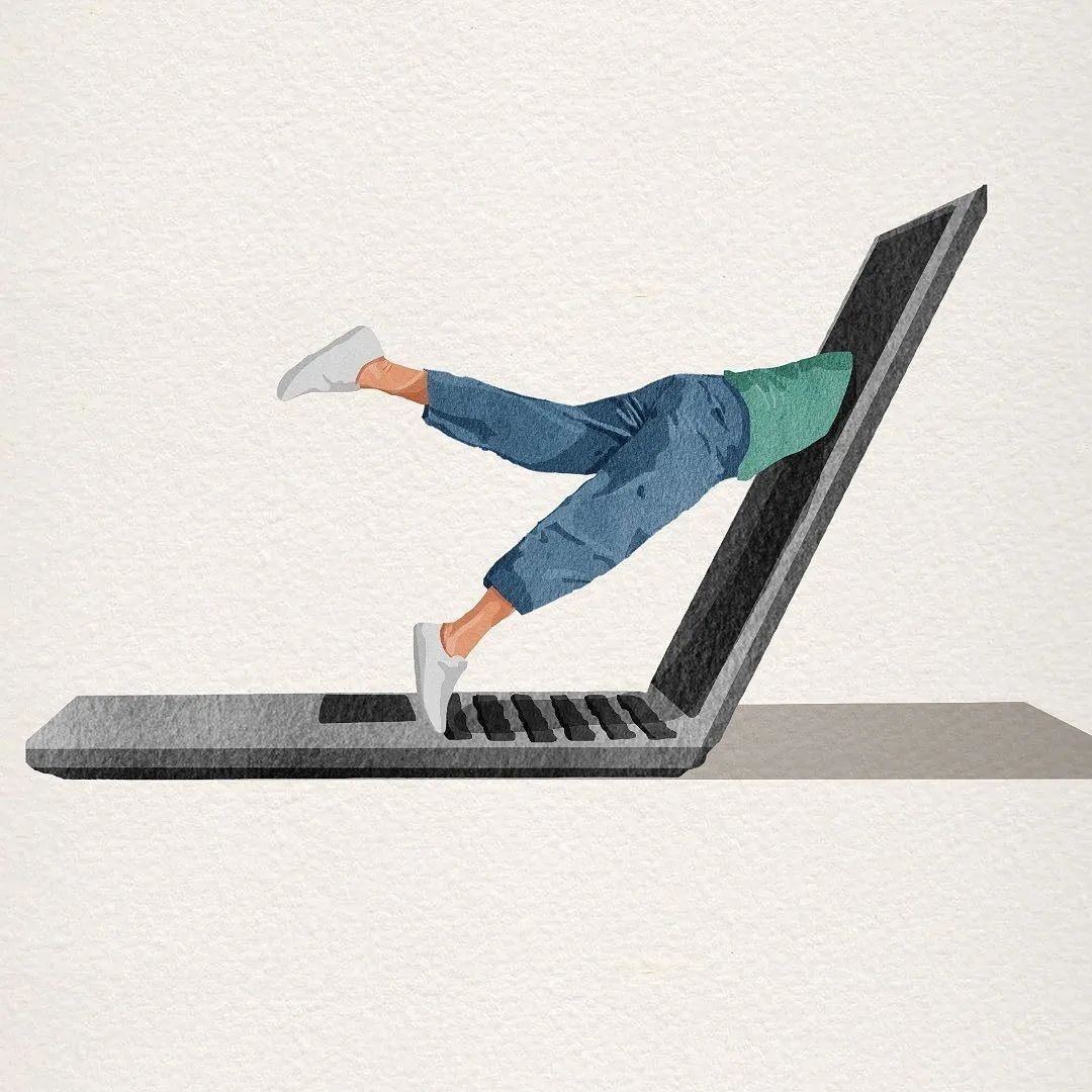 illustrationow@instagram on Pinno: Artist @alev.neto@instagram 'Hello ...